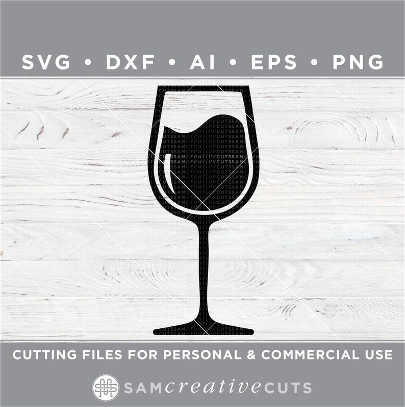 Copa de vino SVG vino SVG bebida svg glass svg Archivos de - Etsy España