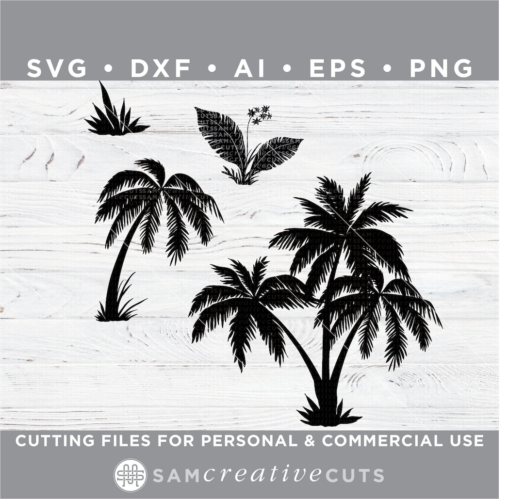 Palm Tree SVG / Palm Bundle Svg / Palm Svg / Tropical Svg - Cutting ...