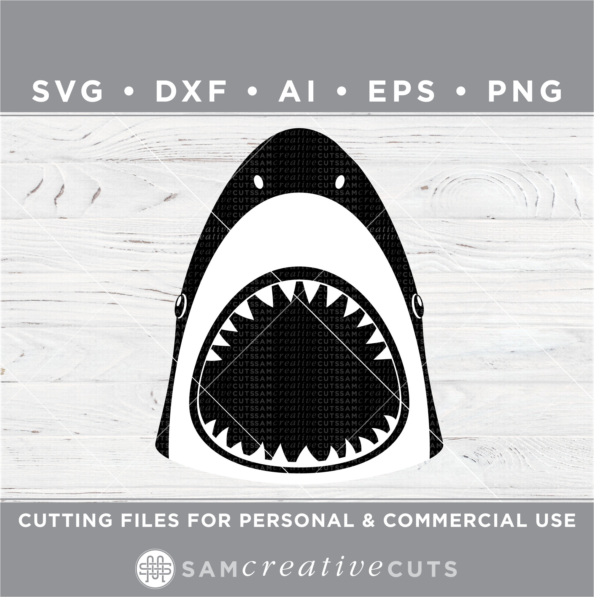 Shark SVG Great White Shark Shark Mouth Shark Week | Etsy