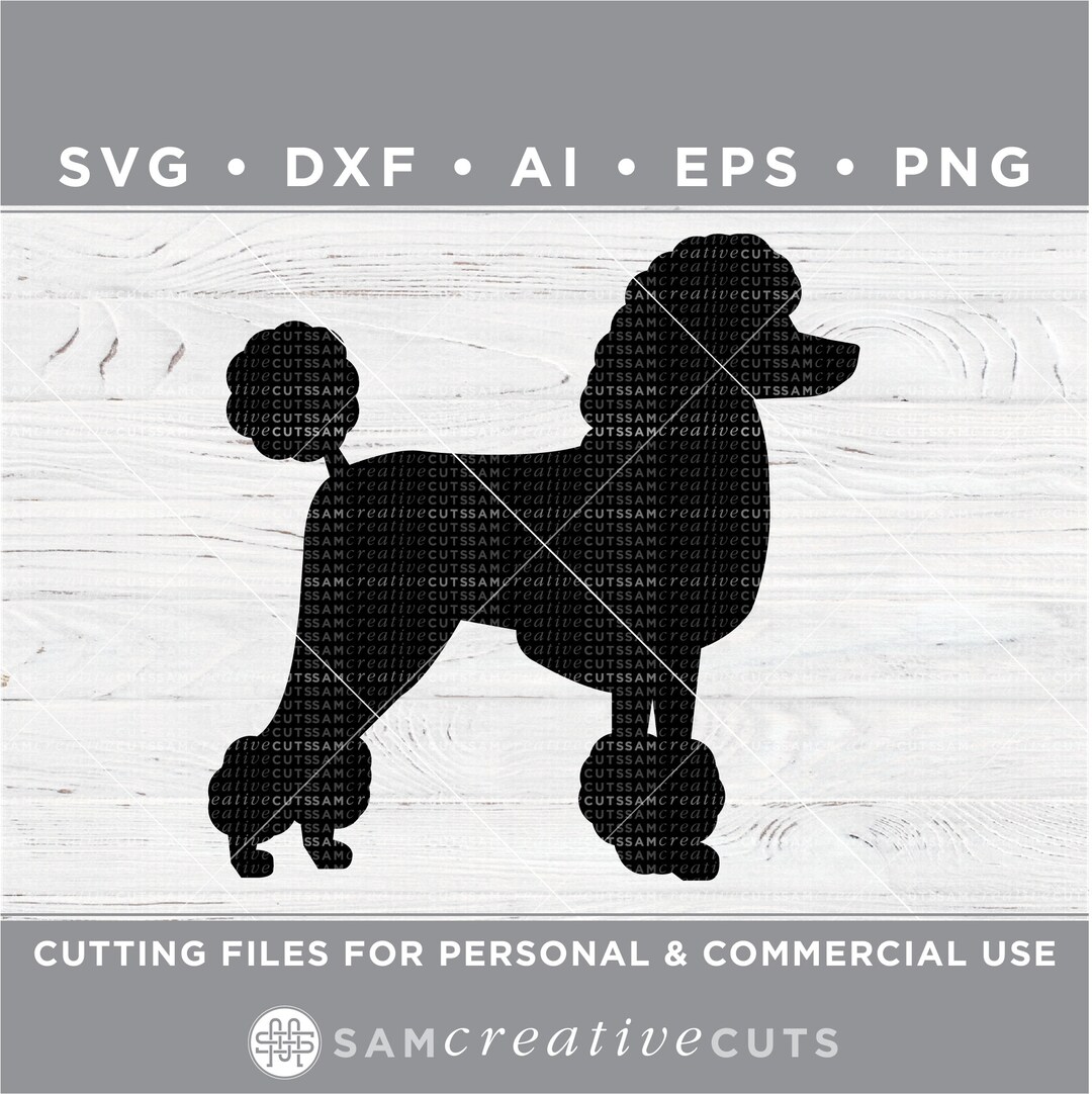 Standard Poodle SVG, Poodle Silhouette SVG - Cutting Files for ...