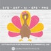 Cute Girl Turkey SVG / Cool Boy Turkey SVG / Thanksgiving SVG / Fall ...
