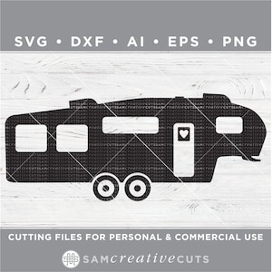 5th Wheel Travel Trailer SVG / Fifth Wheel RV Camper SVG / - Etsy