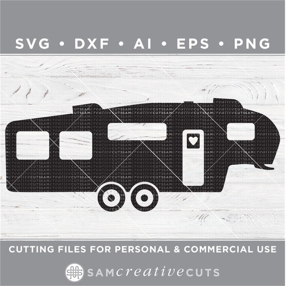5th Wheel Travel Trailer SVG / Fifth Wheel RV Camper SVG / | Etsy Australia