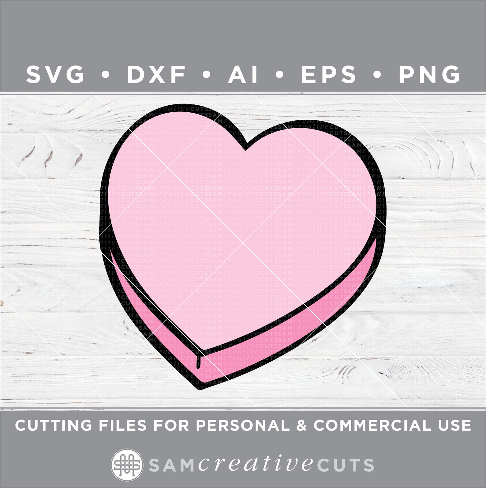 Conversation Heart SVG / Love Heart SVG / Valentine's Day | Etsy