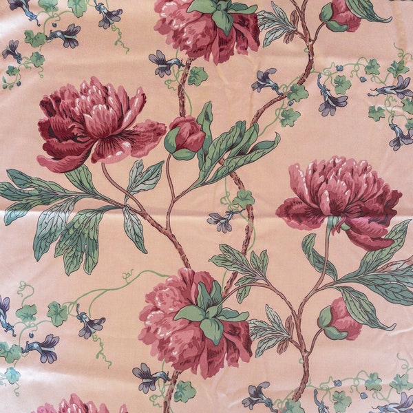 Floral Chintz Fabric - Etsy