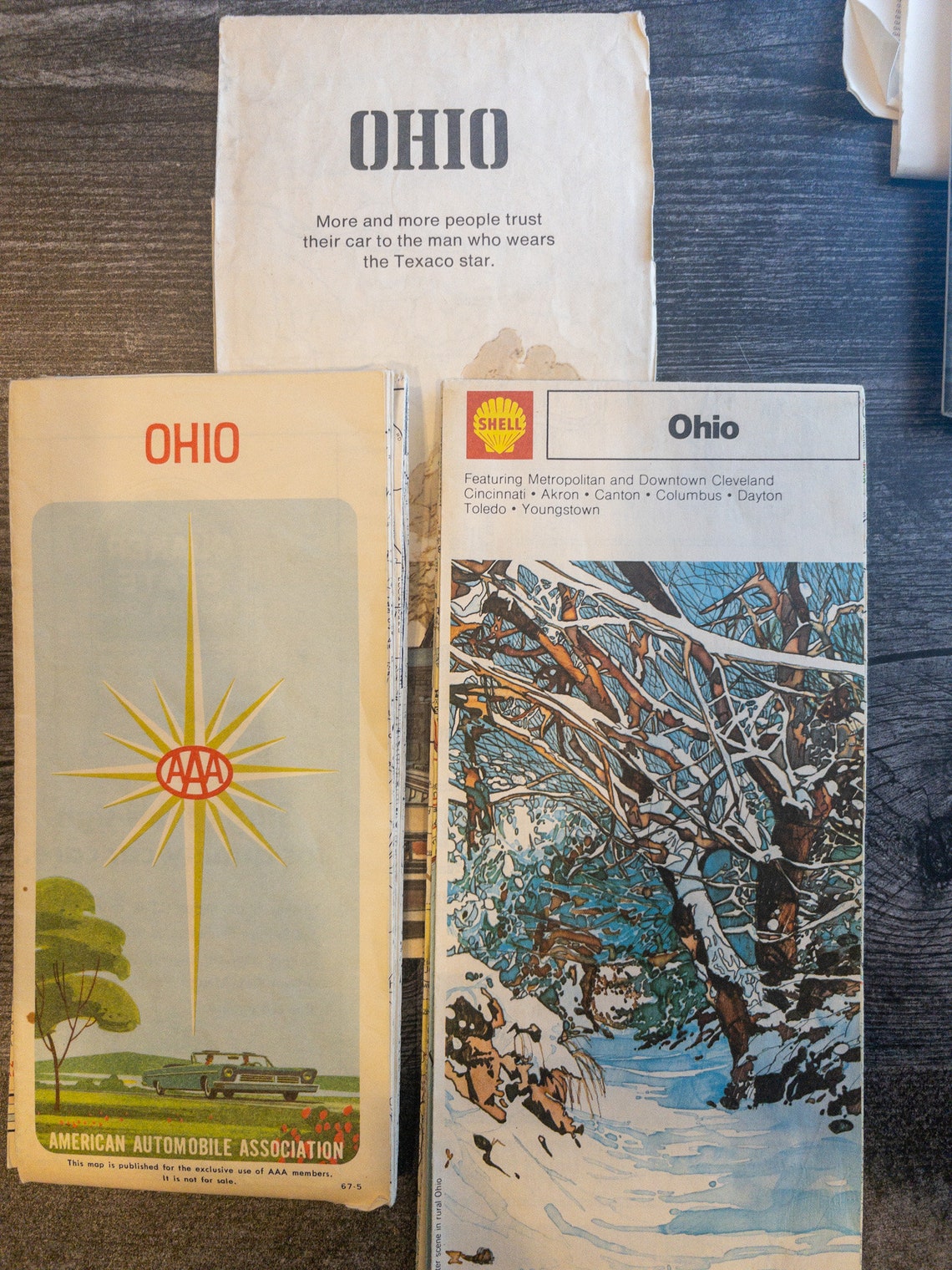 Vintage 1970s 1980s Paper Road Maps of Ohio Stark County and - Etsy