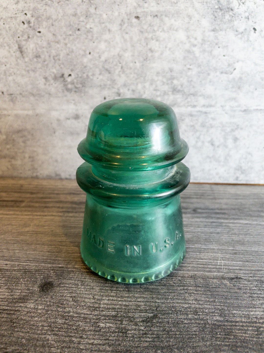 Antique Hemingray-16 Glass Insulator, Blue Aqua Color - Etsy