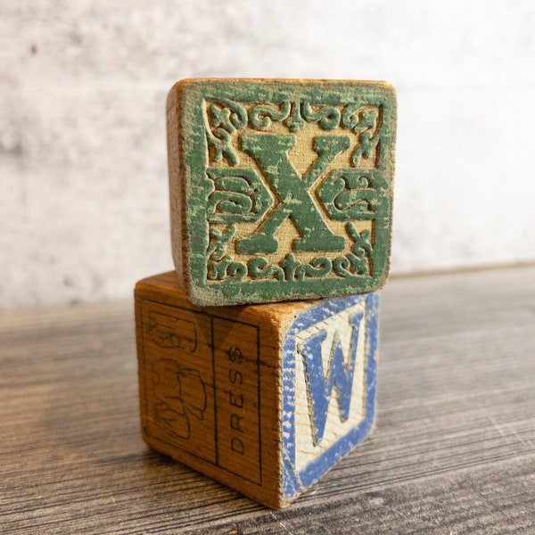 Antique Toy Blocks - Etsy