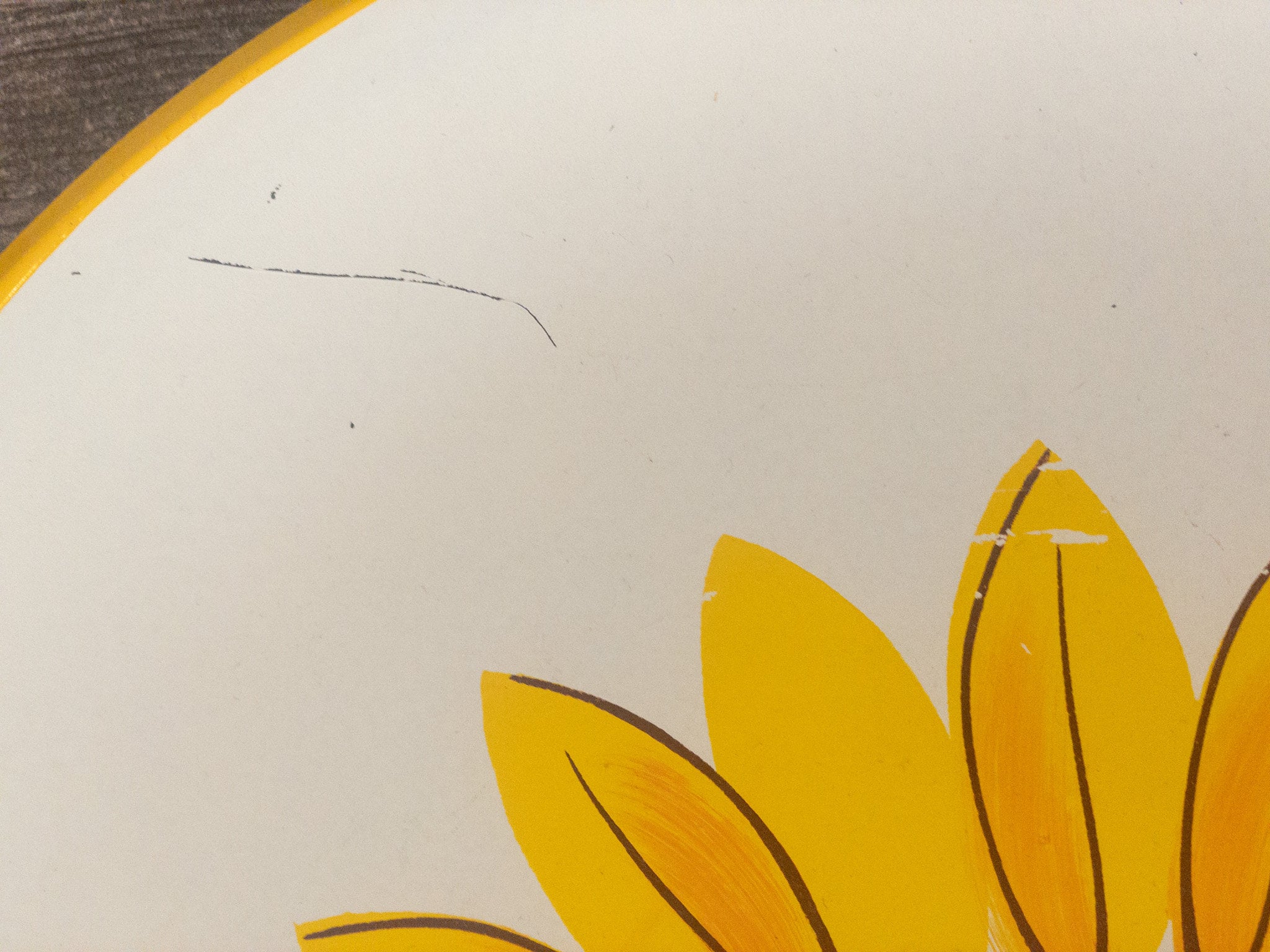 Vintage 1970s Sunny Yellow Sunflower Melamine Tray - Etsy