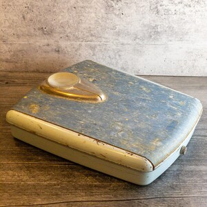 Vintage 1950s Blue Borg Bathroom Scale - Etsy