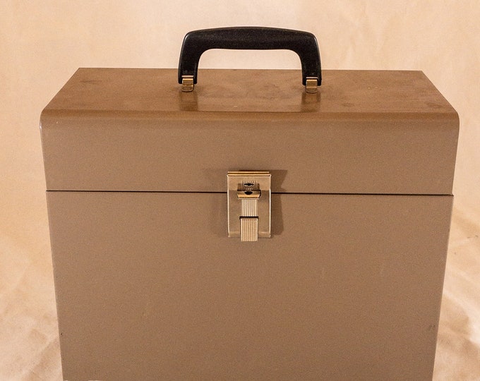 Vintage Metal File Folder Storage Box - Etsy