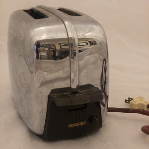 MCM Vintage Toaster Toastmaster Chrome 1950's Model 1B14 With ...
