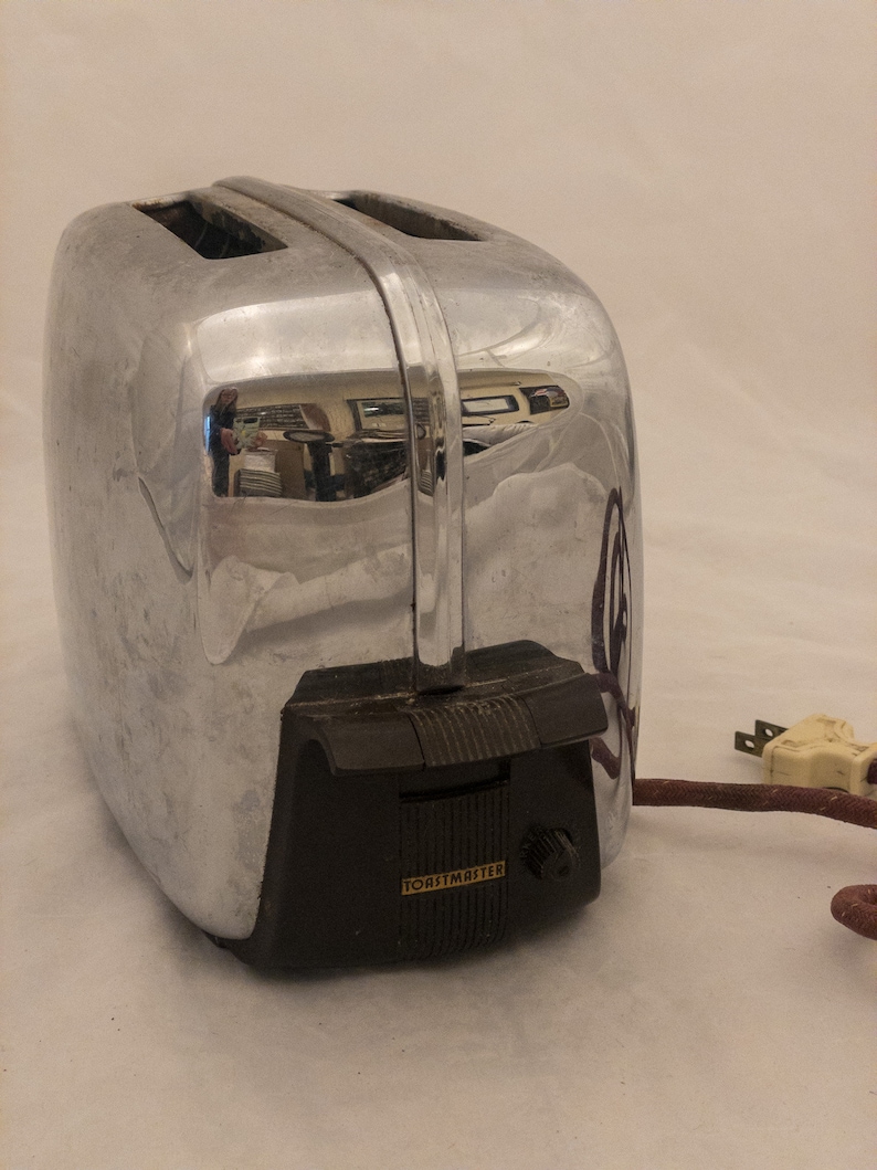 MCM Vintage Toaster Toastmaster Chrome 1950's Model 1B14 With ...