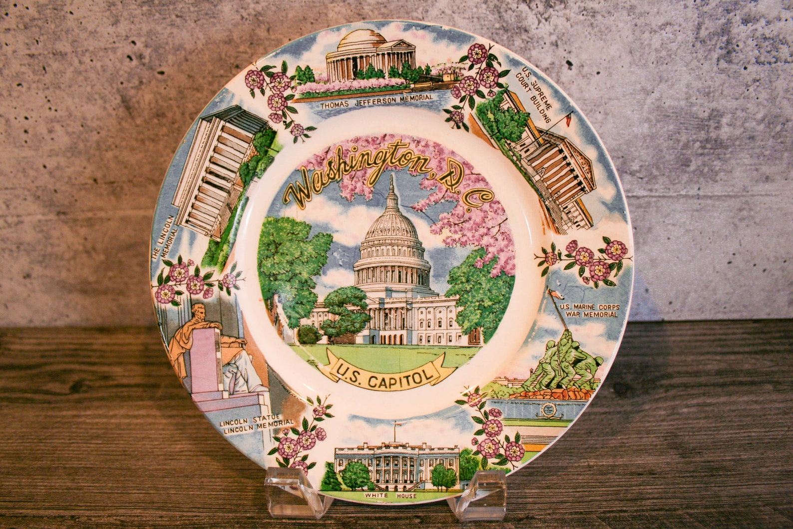 Washington DC US Capital Plate Souvenir State Plate - Etsy