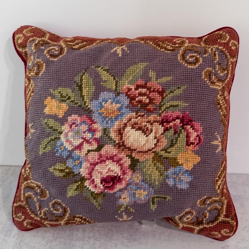 Floral Needlepoint - Etsy