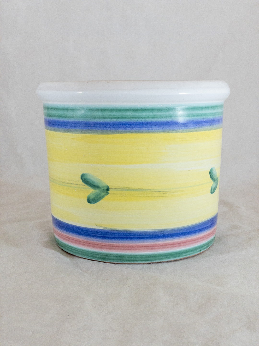 Caleca Ceramiche "carousel" Made in Italy Wine Bucket or Utensil Jar - Etsy