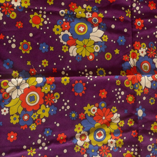 Vintage 1970s Fabric - Etsy