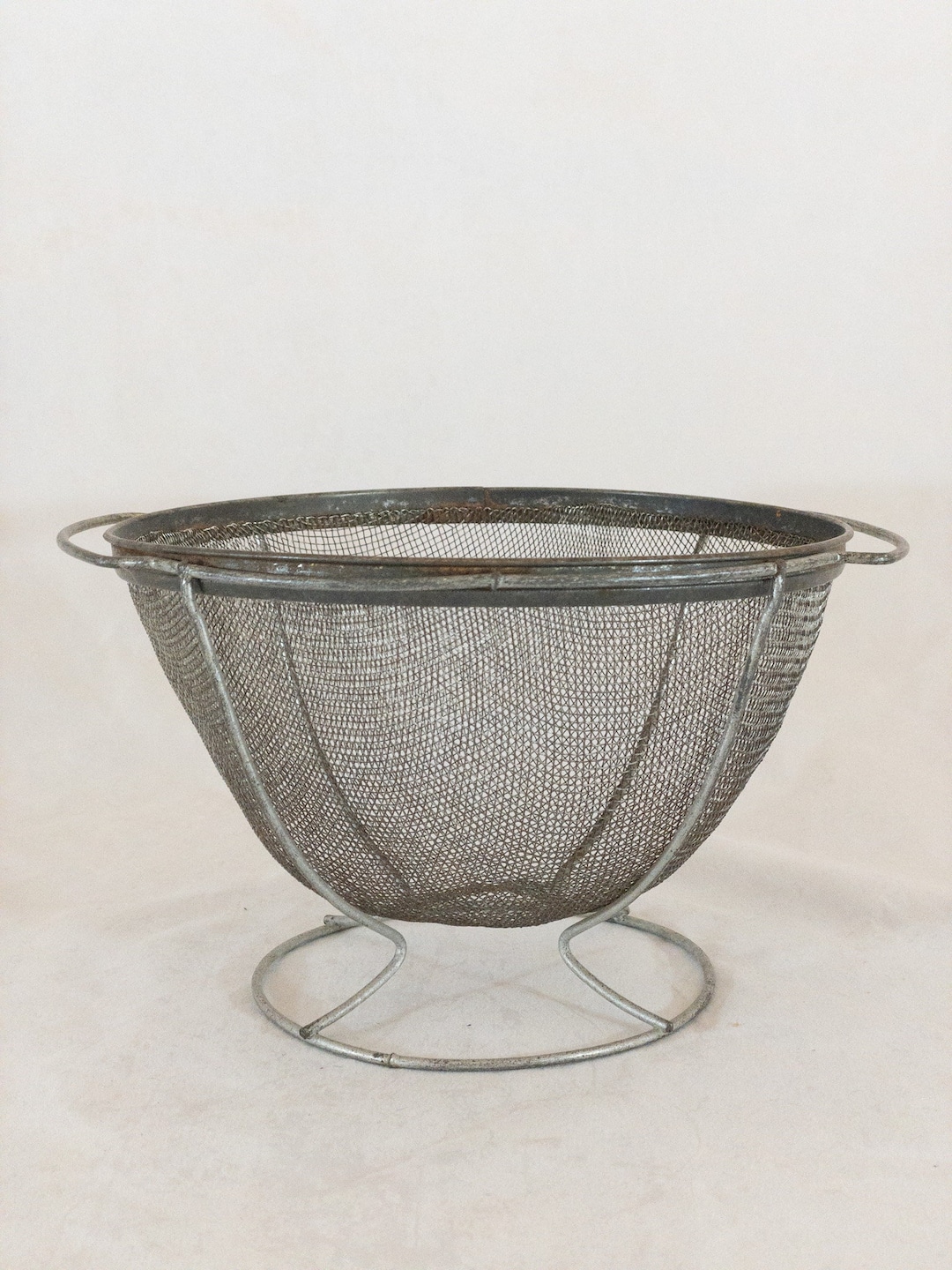 Vintage Wire Colander Rusty Primitive Country Retro Kitchen Decor, - Etsy