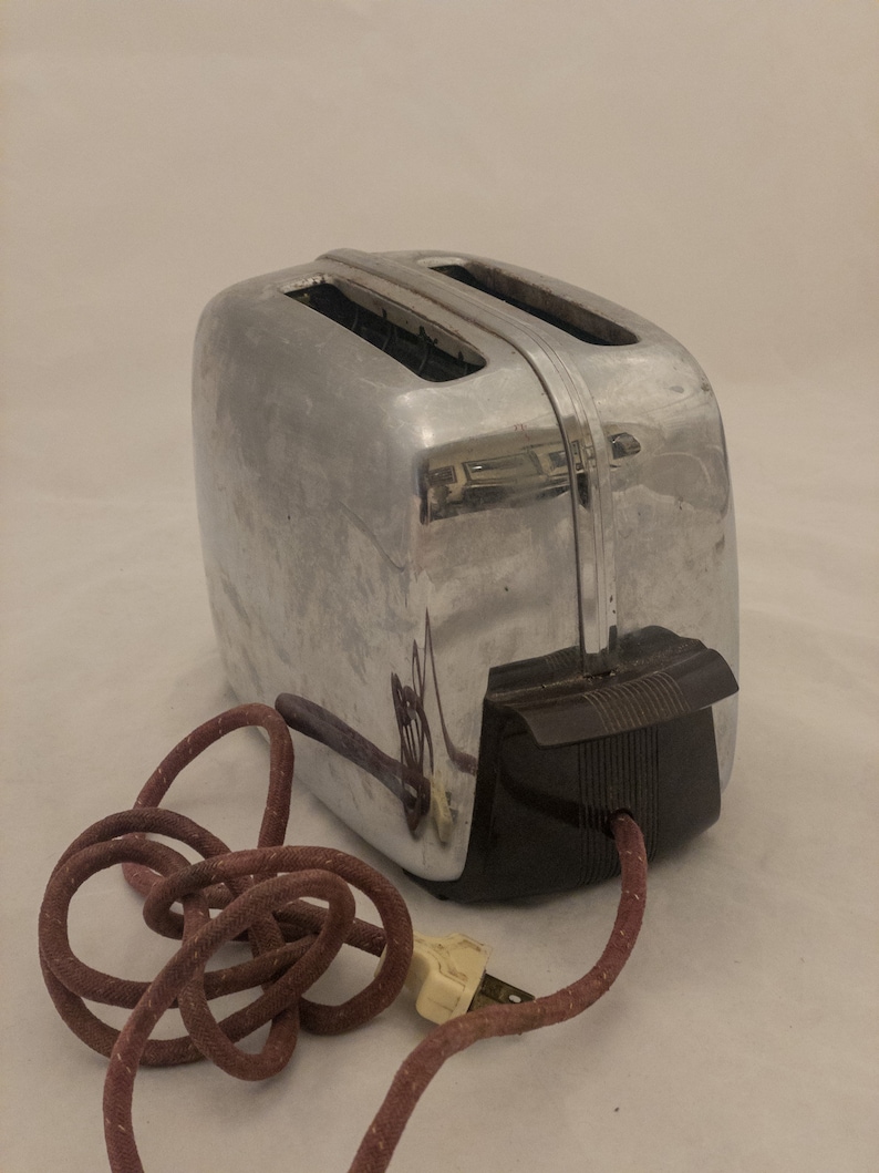 MCM Vintage Toaster Toastmaster Chrome 1950's Model 1B14 With ...
