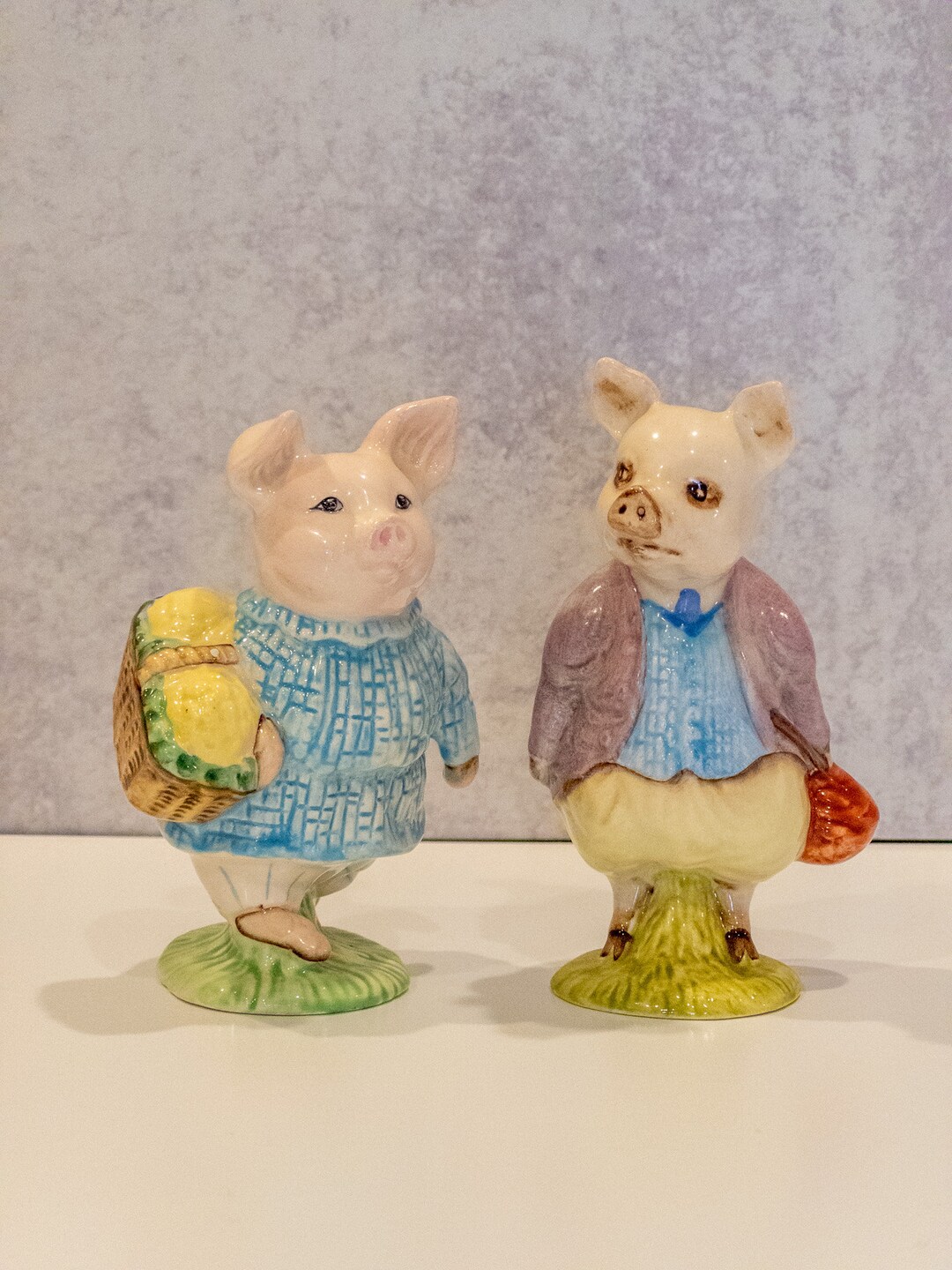 Lovely Pair of Beatrix Potter Pig Figurines, Little Pig Robinson and ...