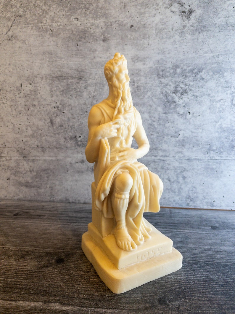 Vintage Moses Sculptor "michelangelo's" Moses Resin Figurine Italy - Etsy