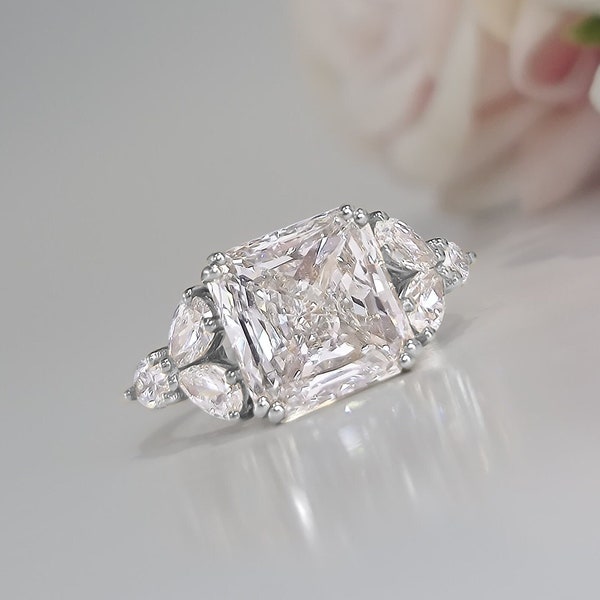 5 Carat Diamond Peridot Ring - Etsy