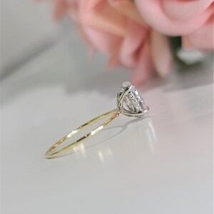 1 Carat Oval Cut Diamond Engagement Ring, 1.04ct D SI Moval Cut Natural ...