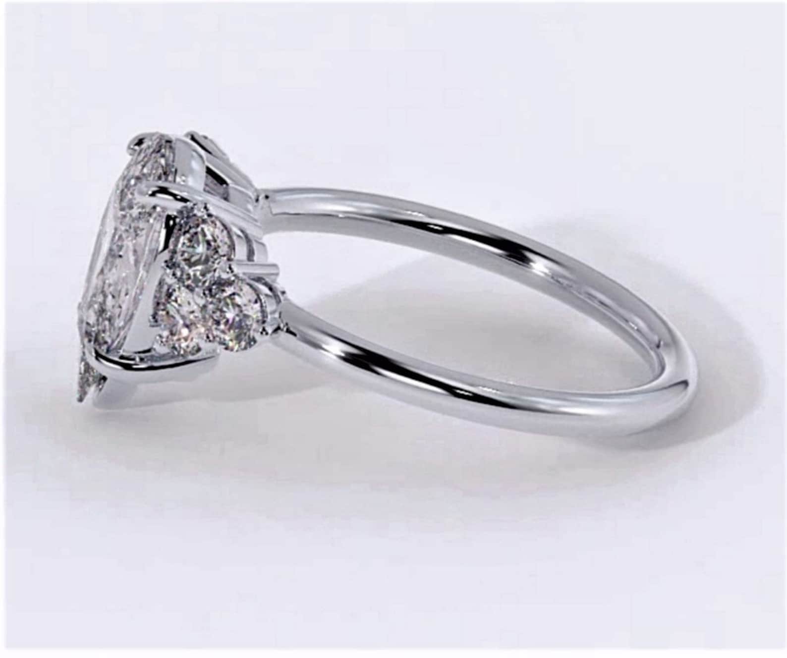 2 Carat Pear Shaped Engagement Ring Teardrop Diamond Ring - Etsy
