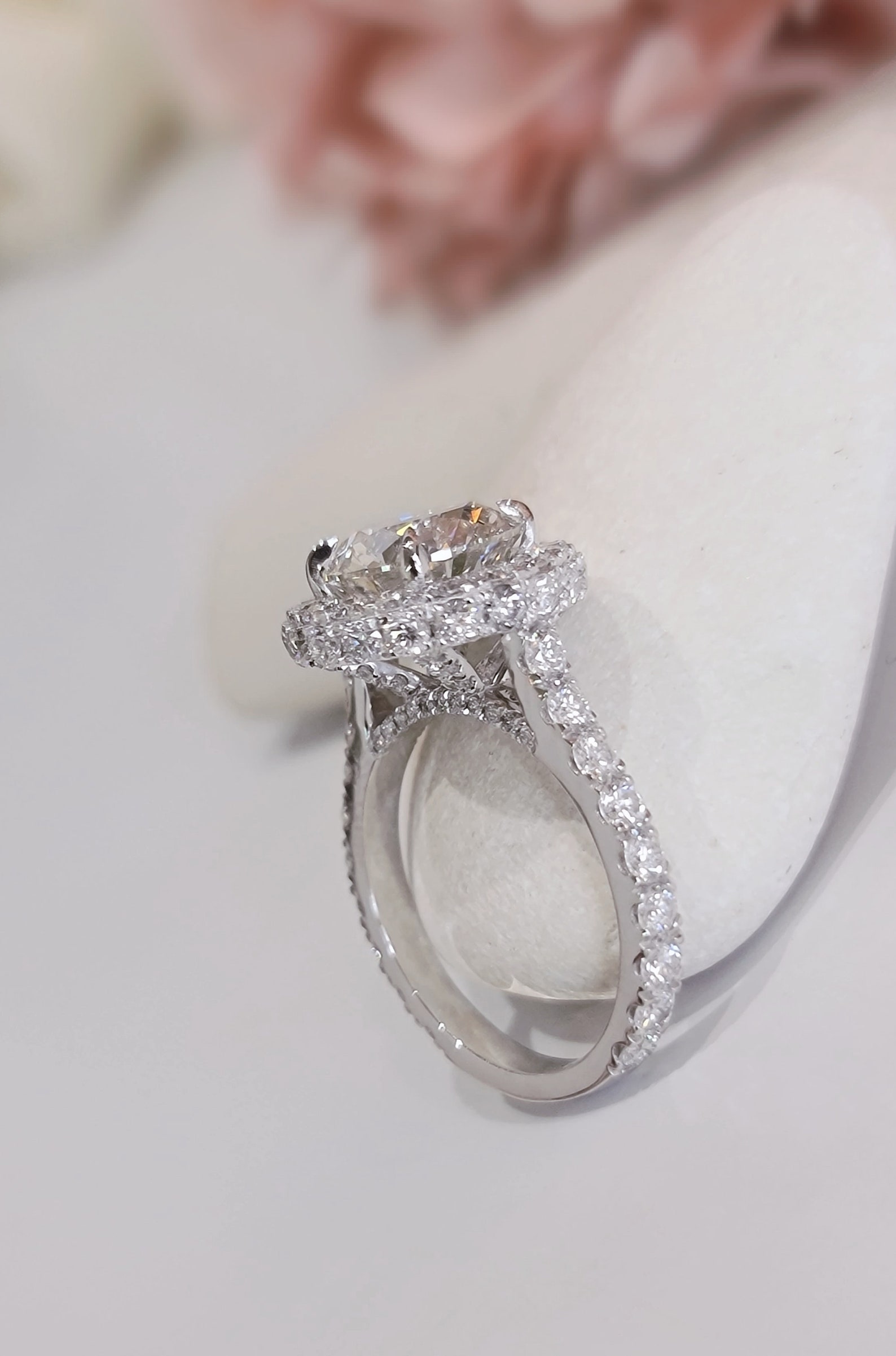 5 Tcw Round Cut Lab Grown Diamond Engagement Ring 5 Carat CVD - Etsy