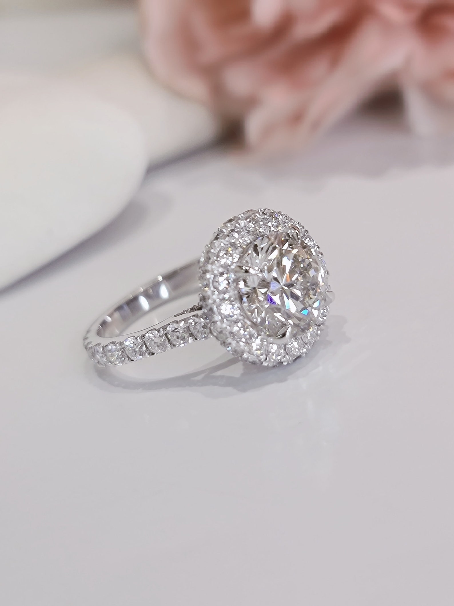5 Tcw Round Cut Lab Grown Diamond Engagement Ring 5 Carat CVD - Etsy