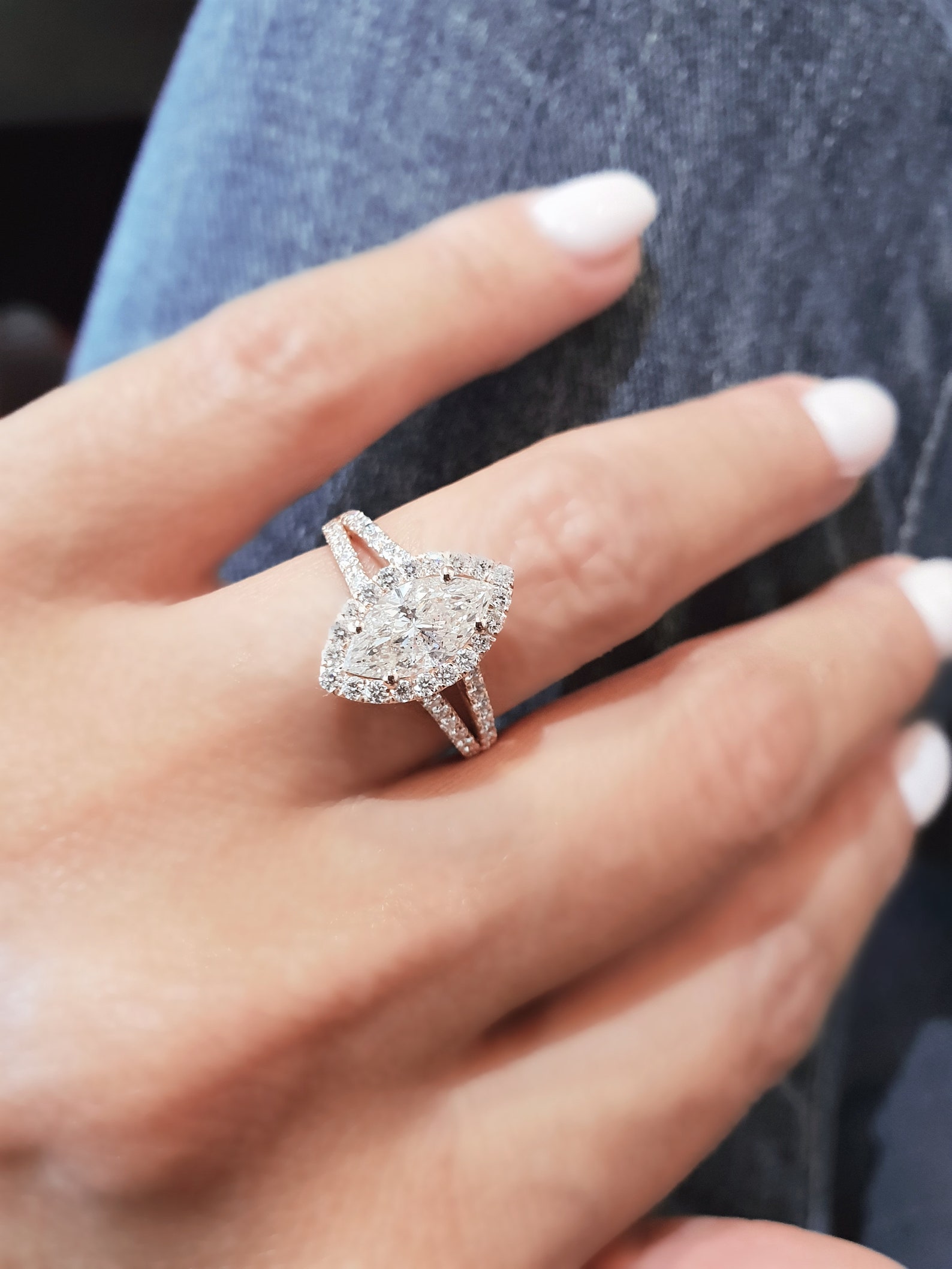 2 Carat Marquise Diamond Ring Marquise Cut Engagement Ring | Etsy