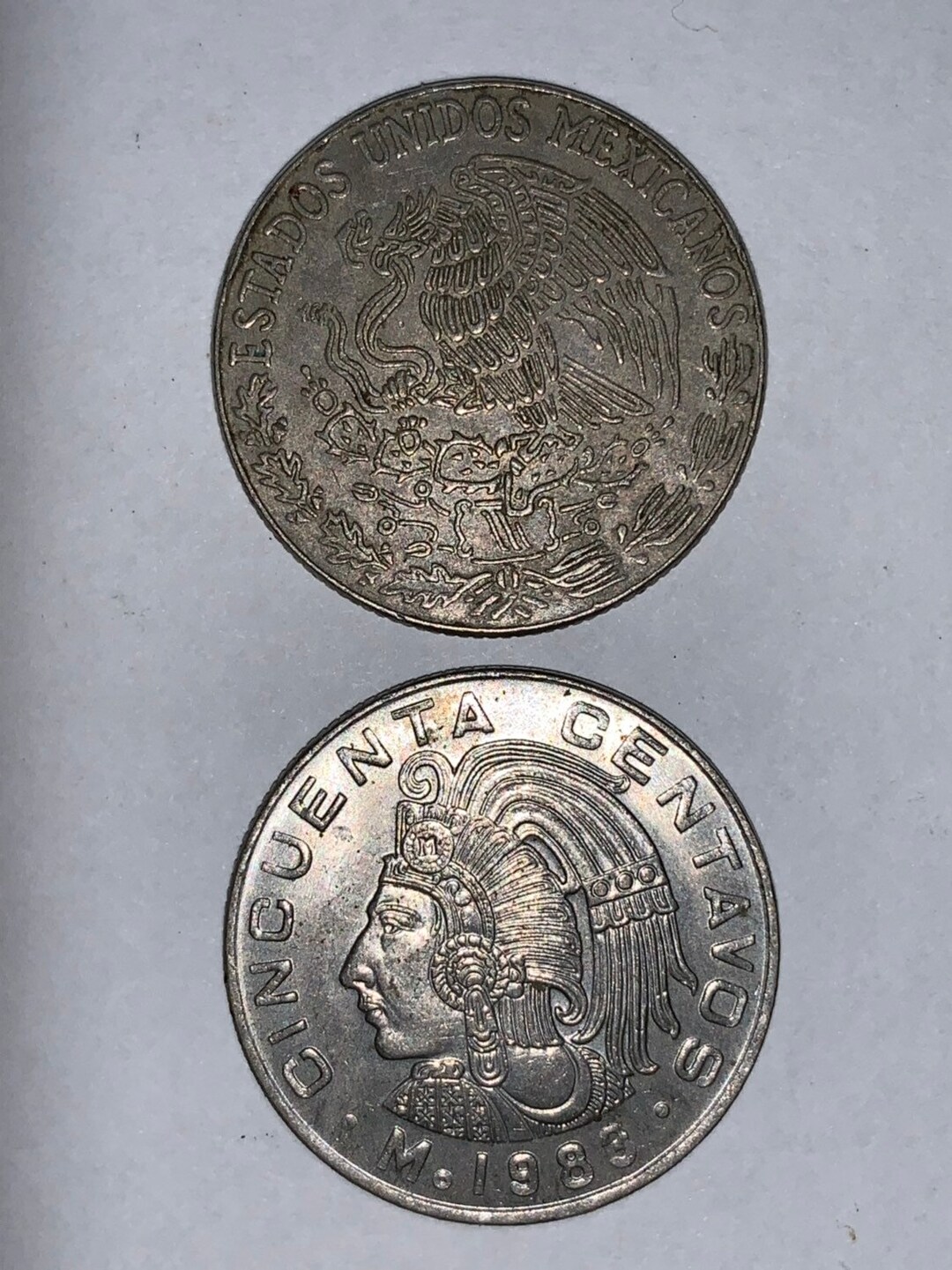 Rare 50 Centavos Mexican Coin - Etsy