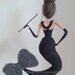 Vintage Mermaid, Audrey Hebpurn Inspired,needle Felted Mermaid ...
