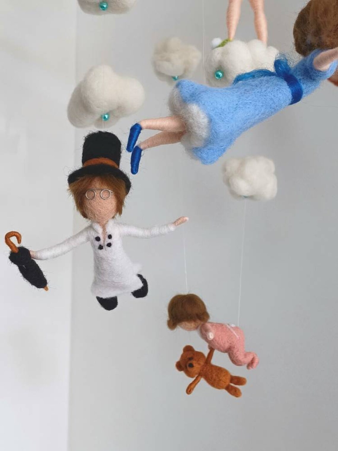 Peter Pan Baby Mobile Crib Mobile Needle Felted - Etsy