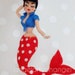 Vintage Mermaid, Rockabilly Style, Retro, Needle Felted Doll, Handmade ...