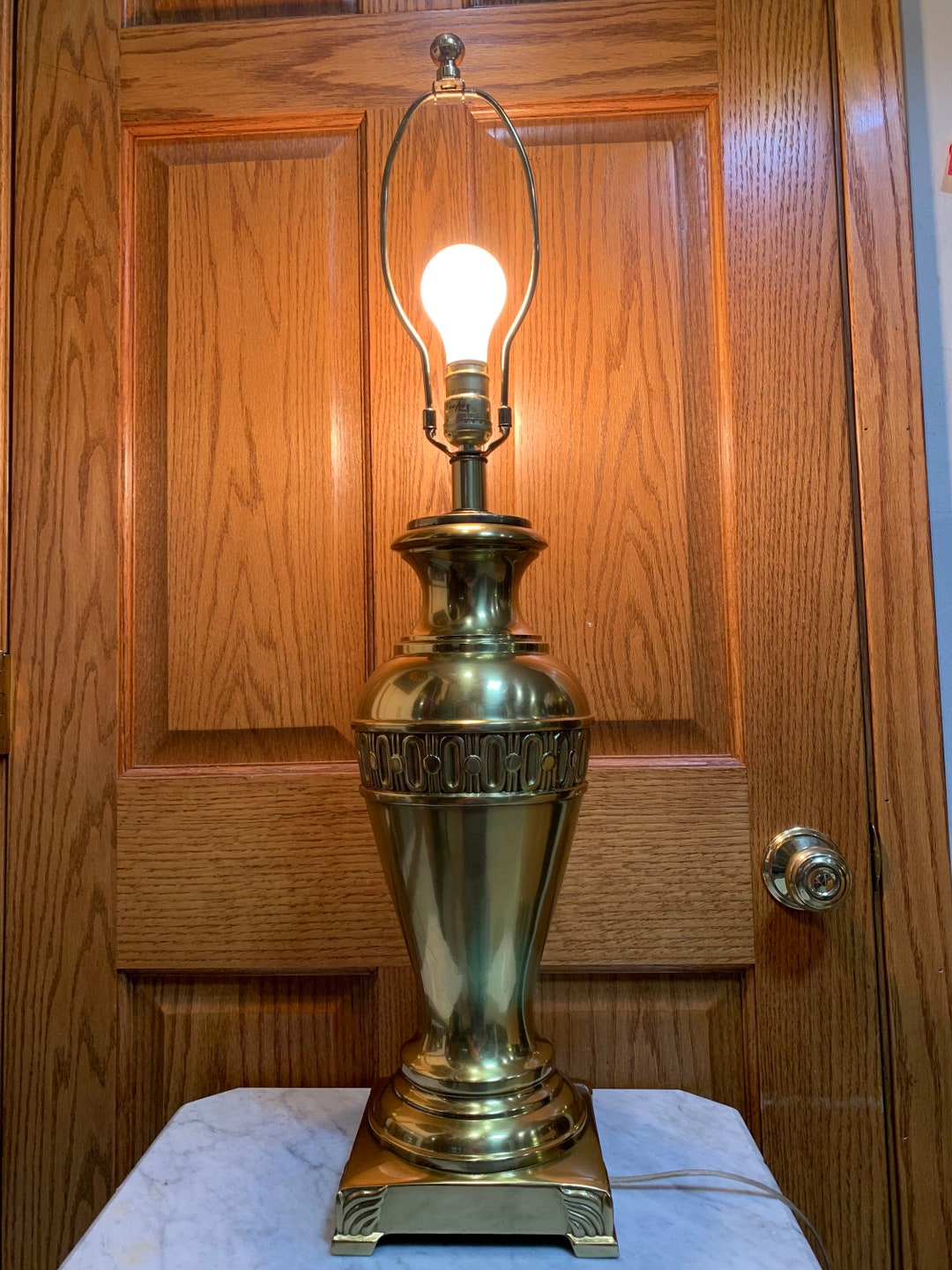 Vintage Frederick Cooper Chicago Solid Brass Lamp - Etsy