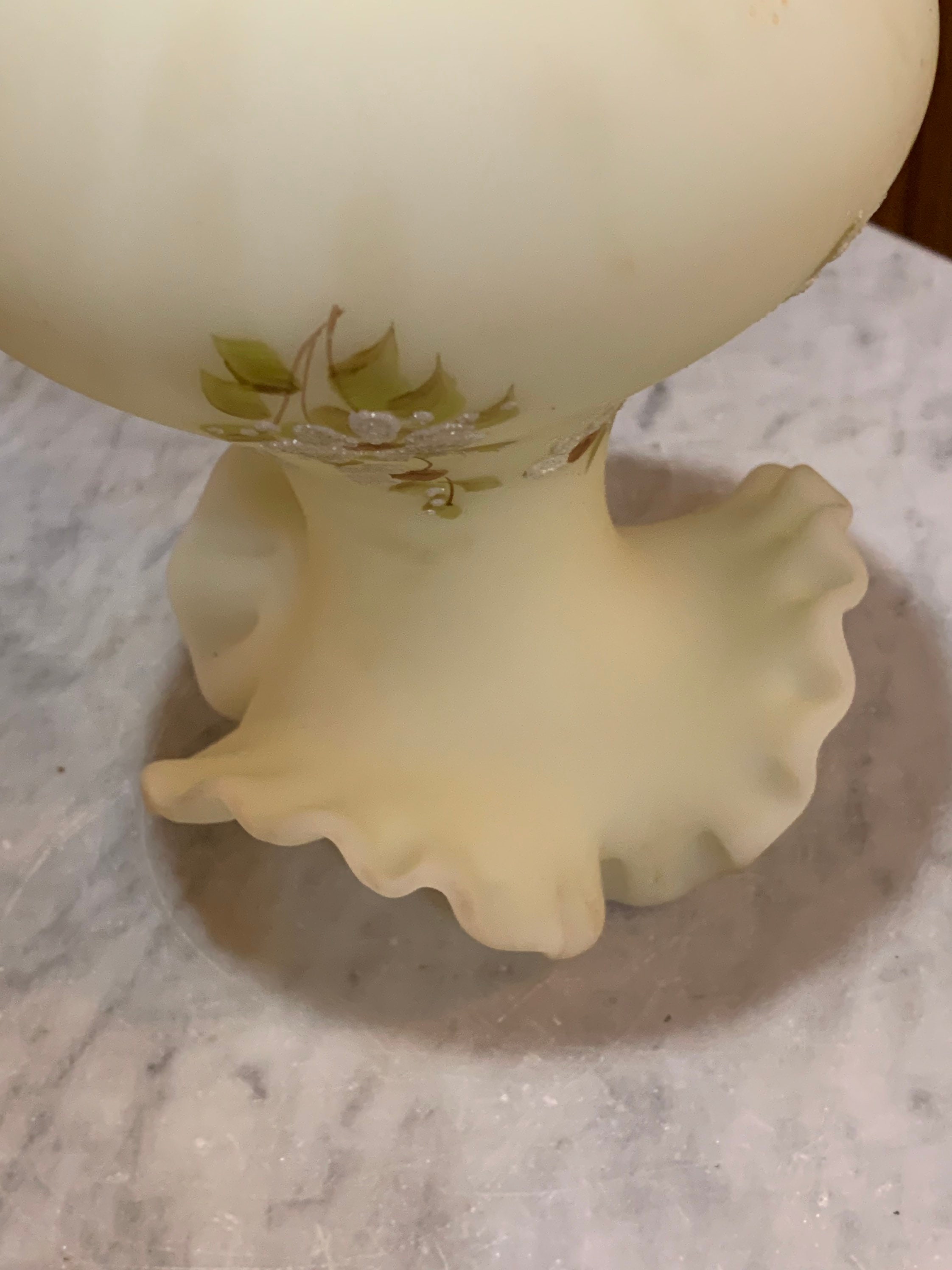Vintage Fenton Glass Vase Hand-painted and Signed by | Etsy