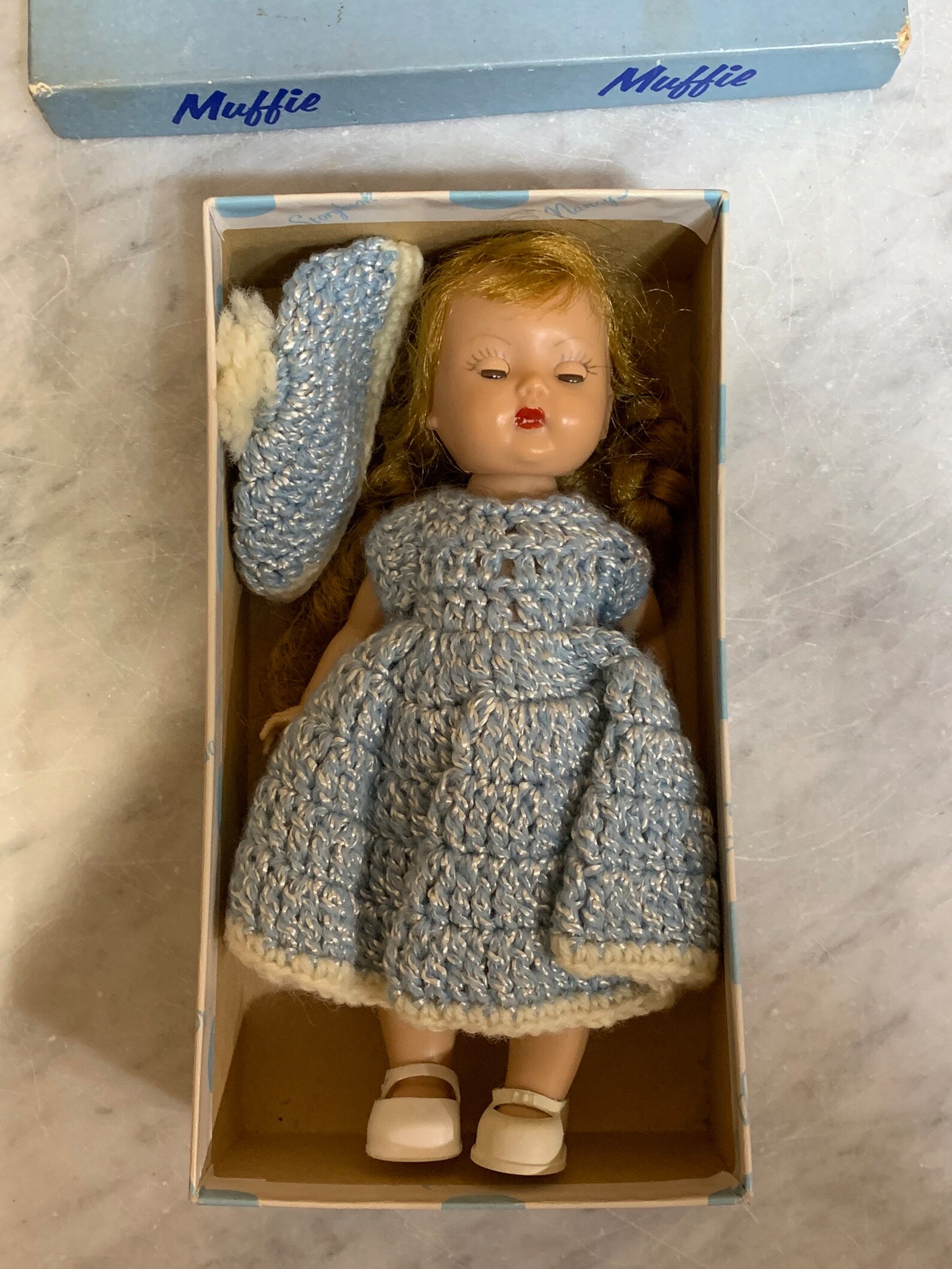 Vintage Nancy Ann Storybook Dolls Muffie Pigtails Honey #500 Child Doll ...