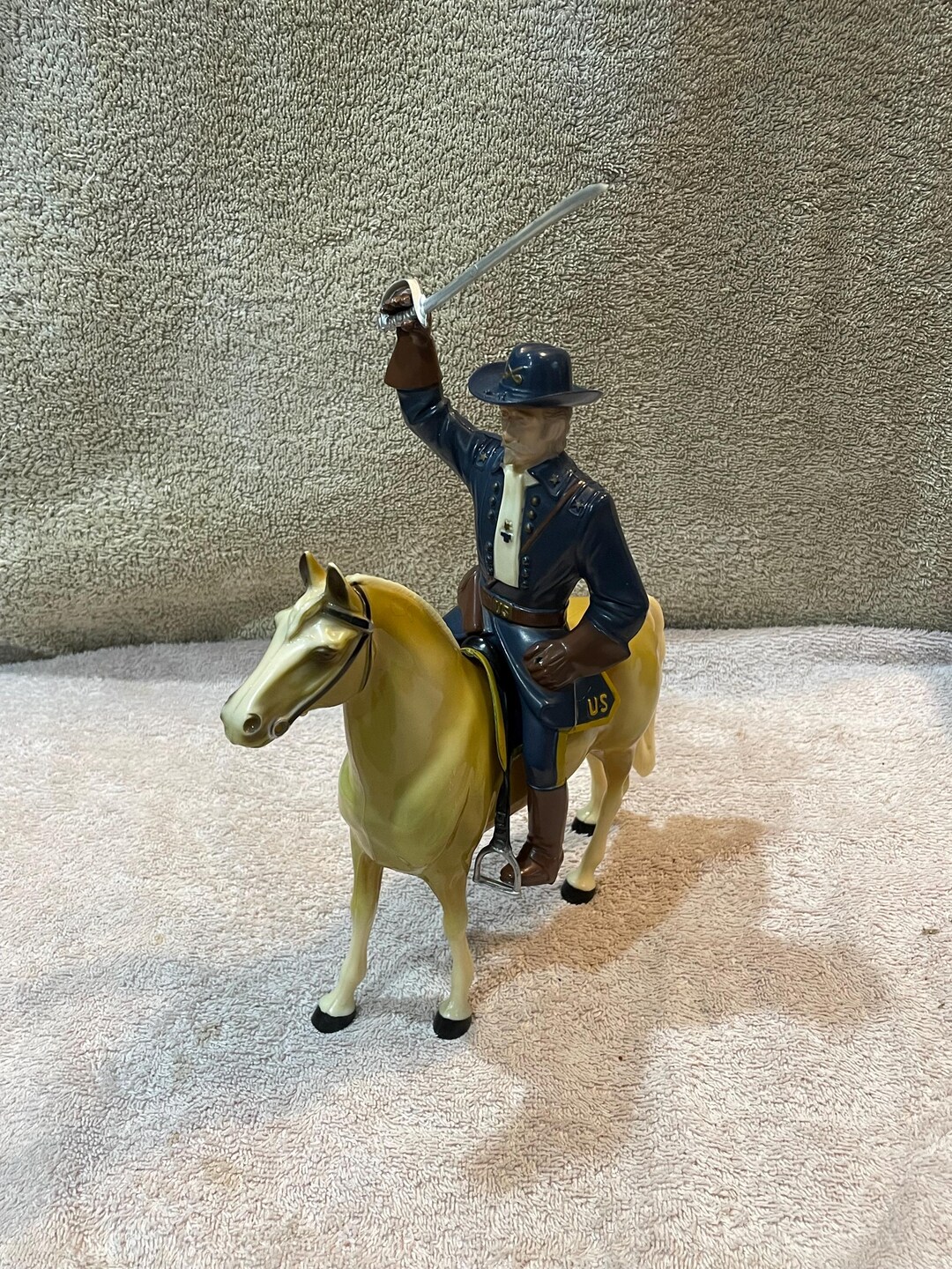 Vintage General George Custer 1950s Action Figure Toy on Horse by ...