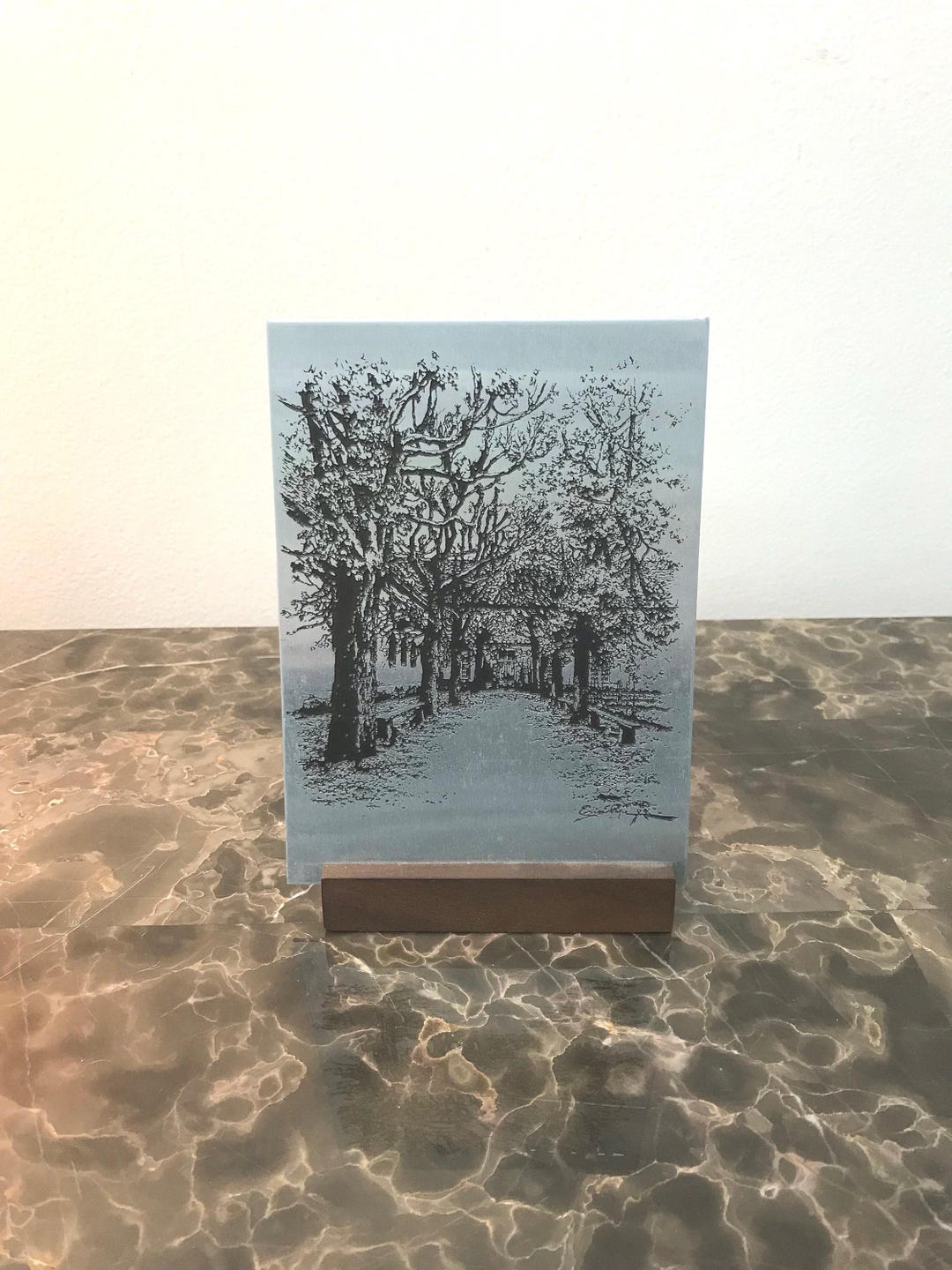 Zinc Lithograph Art Plate Display Signed 6 1/8 X 4 1/2 - Etsy