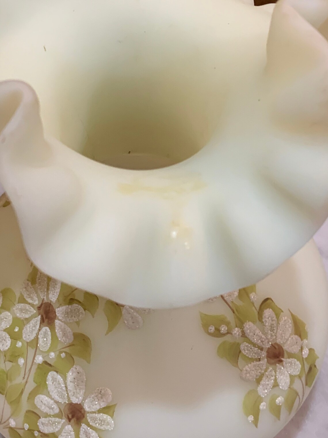 Vintage Fenton Glass Vase Hand-painted and Signed by | Etsy