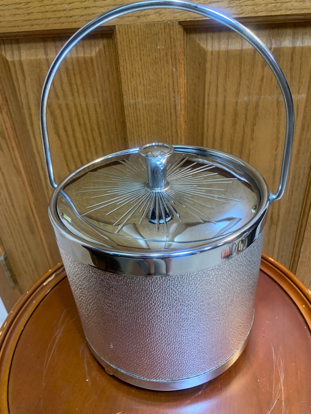 Vintage Chrome MCM Atomic Starburst Ice Bucket - Etsy