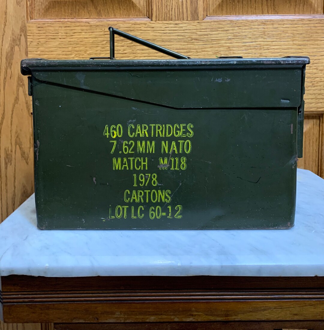 Vintage Military Ammo Box 7.62MM NATO Match M118 1978 Cartons - Etsy