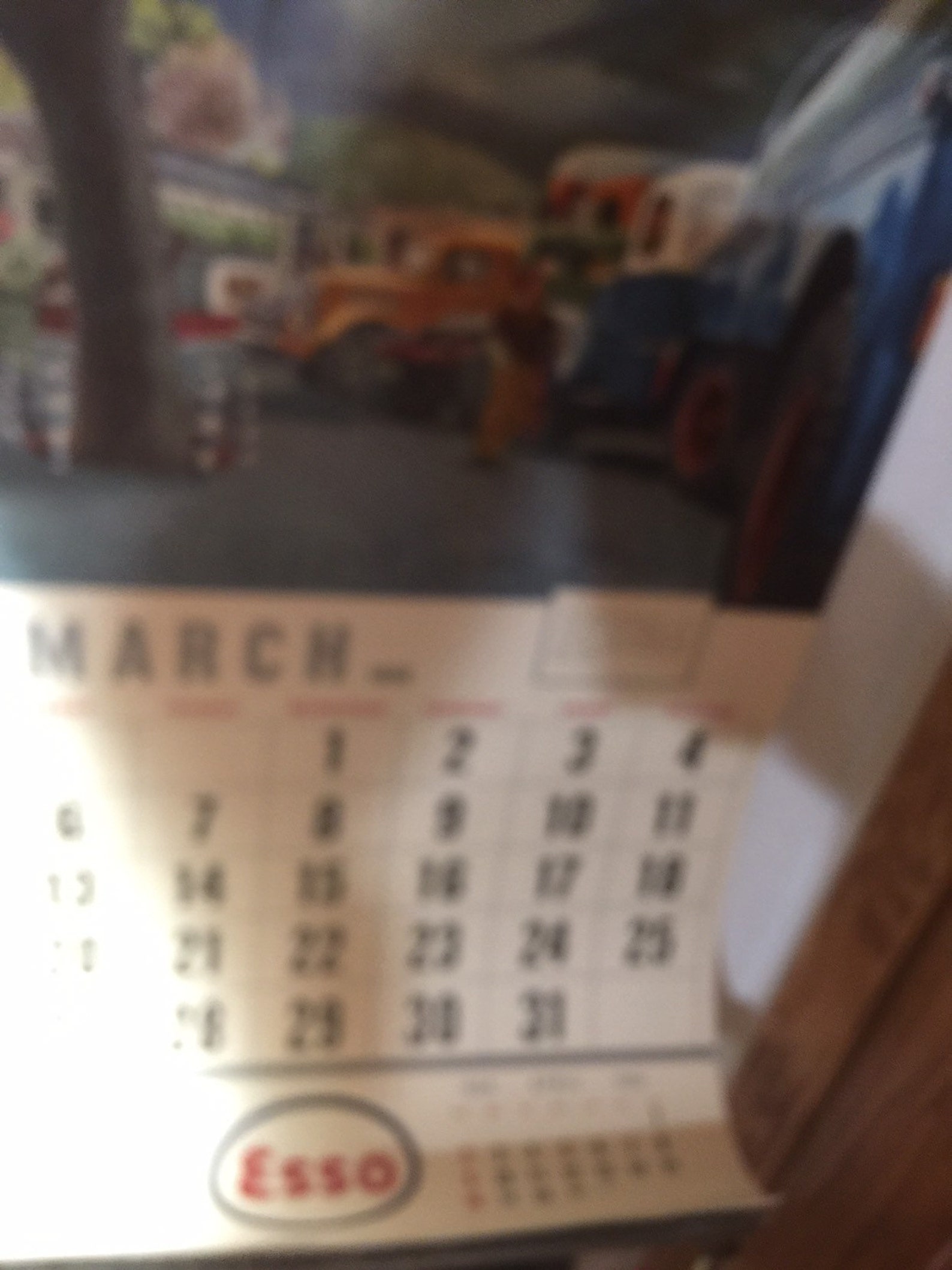 1950 ESSO Gas Oil Advertising Calendar | Etsy