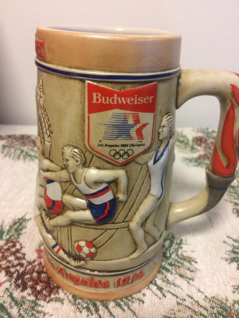 1984 Los Angeles Summer Olympics Budweiser Beer Stein Mug California - Etsy