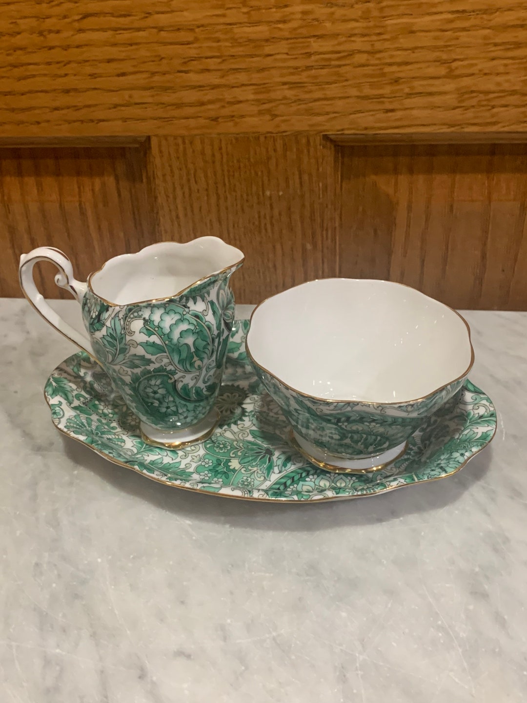 Royal Standard Fine Bone China England Creamer and Sugar Set With Tray ...