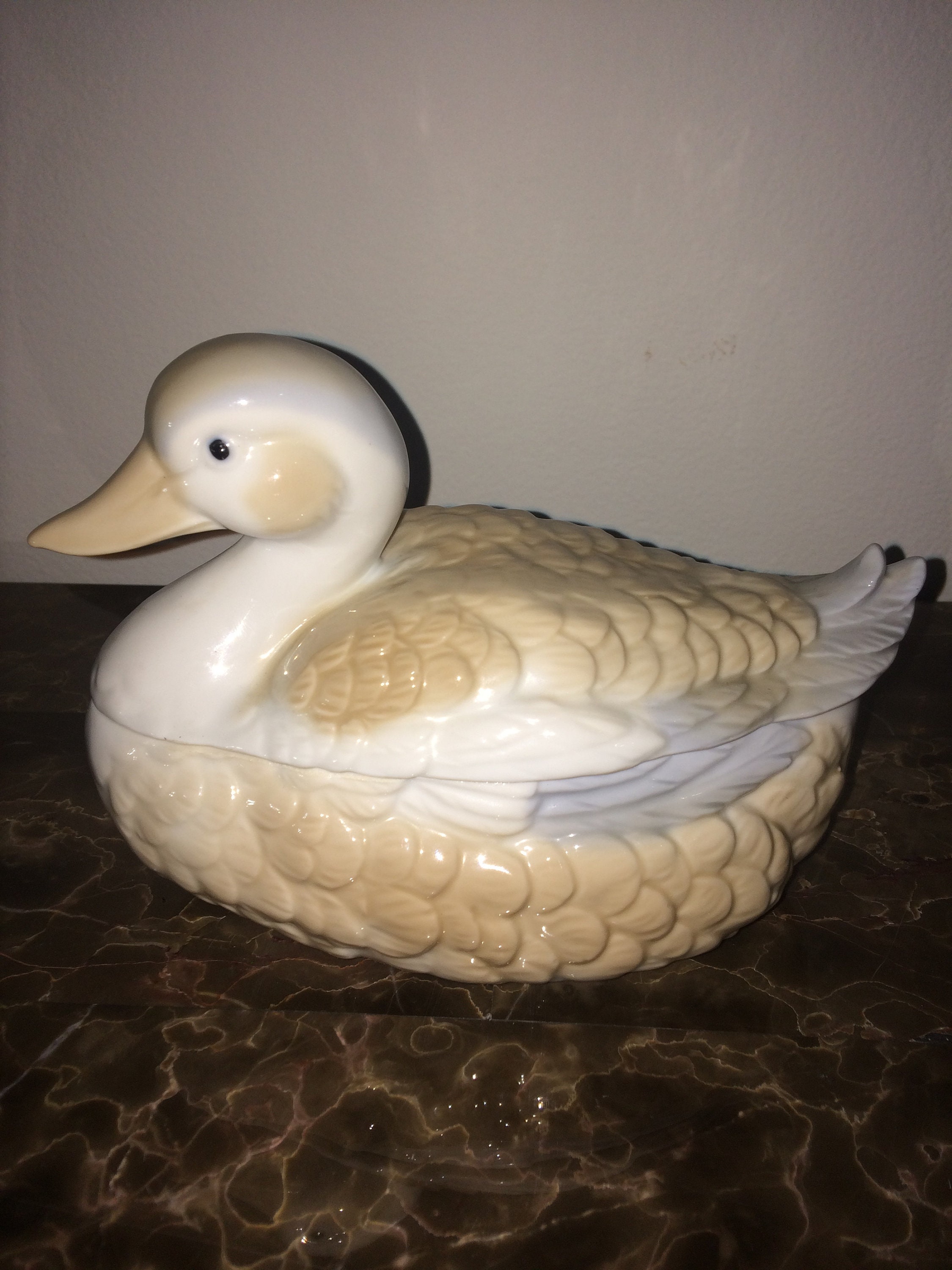 Porcelain Duck Dish Made in Japan | Etsy