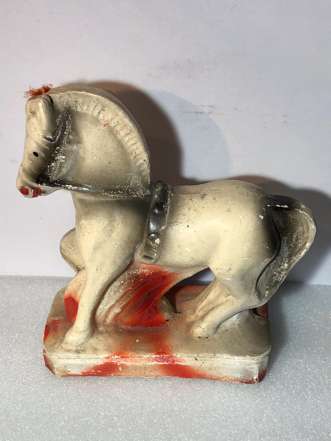 Vintage 1940’s Carnival Fair Prize Chalkware Horse - Etsy