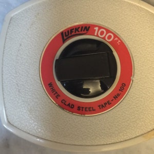 Vintage Lufkin 100 Foot Tape Measure White Clad Steel Tape No. 100 - Etsy