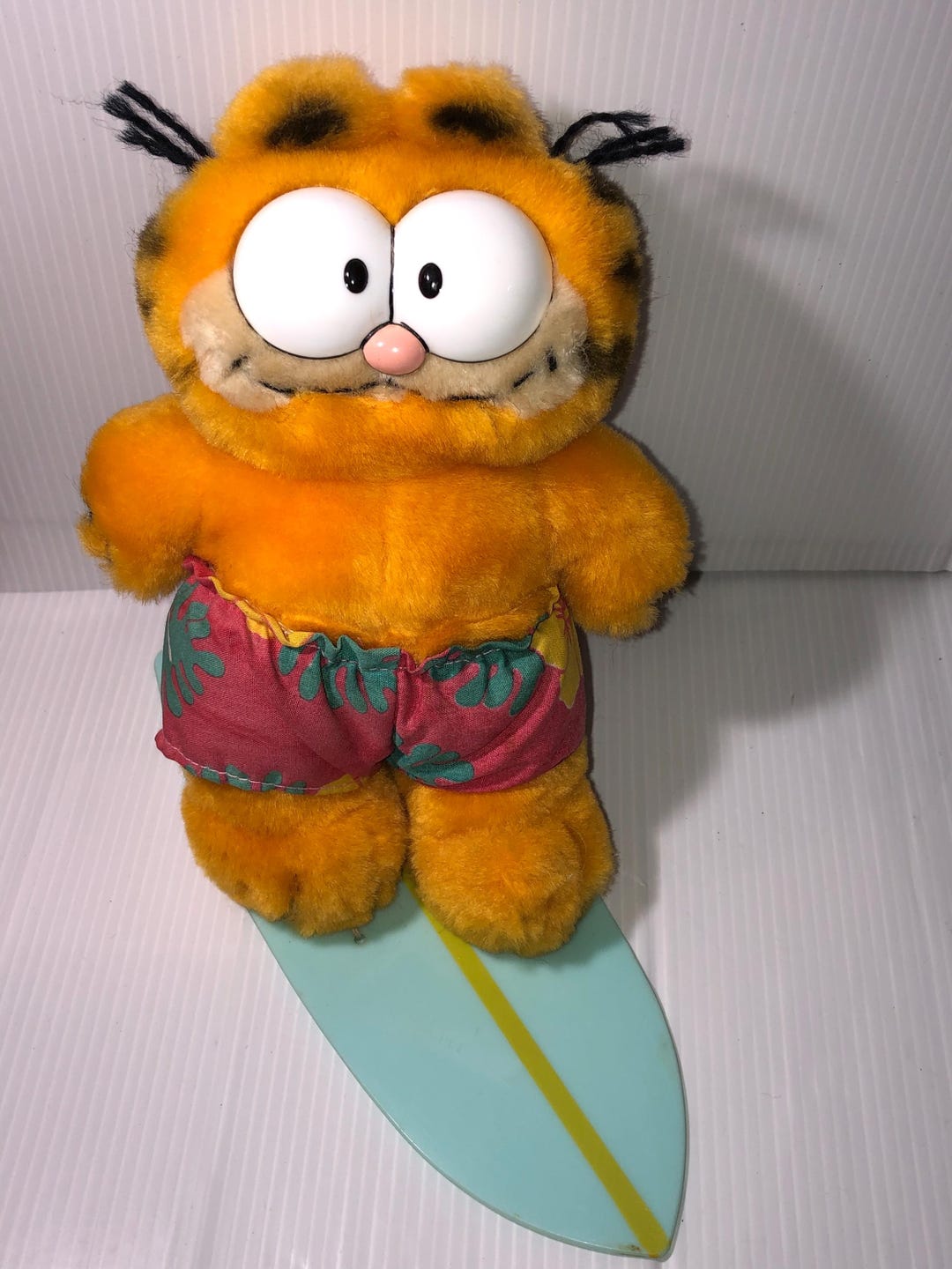 Vintage Dakin Plush Garfield on Surfboard - Etsy